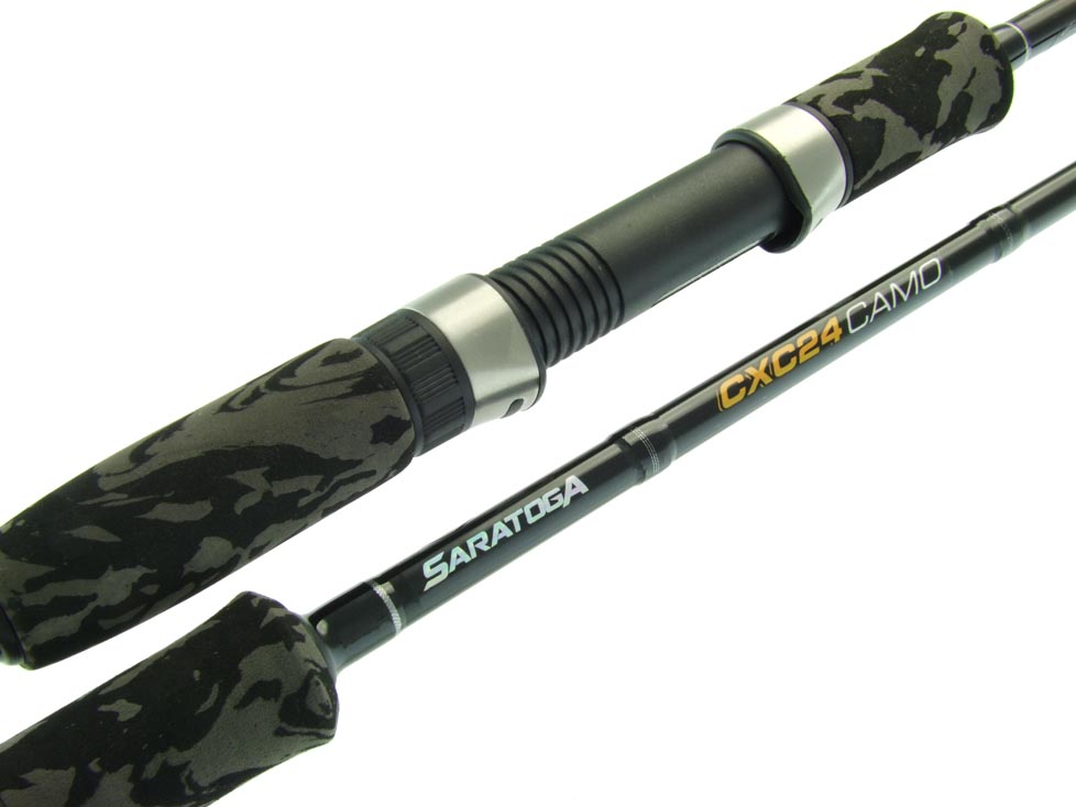 SARATOGA CXC24 CAMO 7' 5-10kg Graphite Snapper Spinning Fishing Rod